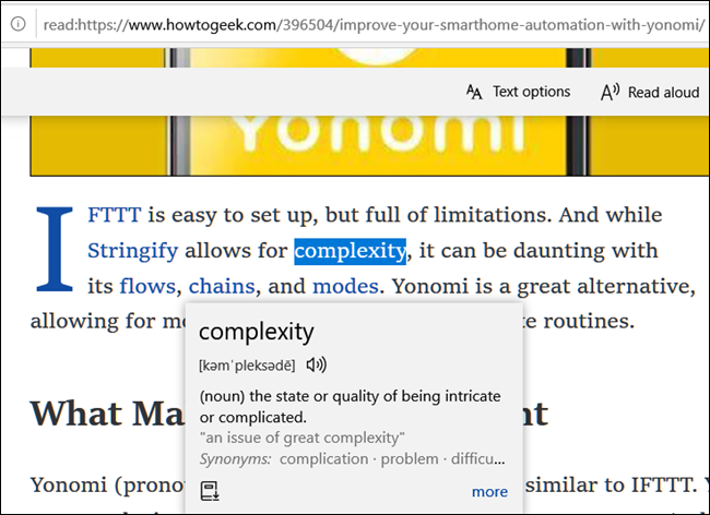 How to Use Microsoft Edge's Built-in Dictionary