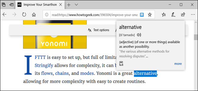 How to Use Microsoft Edge's Built-in Dictionary