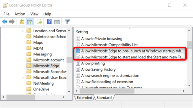 How to Prevent Microsoft Edge From Preloading on Windows 10