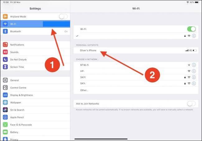 How to Use Instant Hotspot on Your iPhone, iPad, or Mac