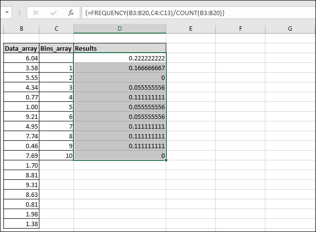 How to Use the FREQUENCY Function in Excel