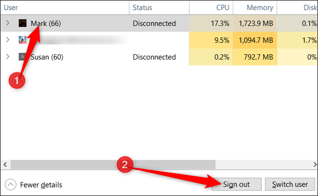 How to Sign Other Users Out of Windows 10