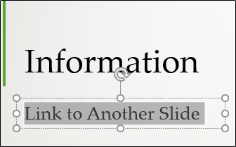 How to Link to Another Slide in the Same PowerPoint Presentation
