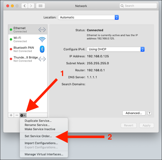 How to Set Ethernet or Wi-Fi as the Default on a Mac