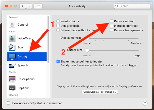How To Reduce Desktop Animations on a Mac with Reduce Motion