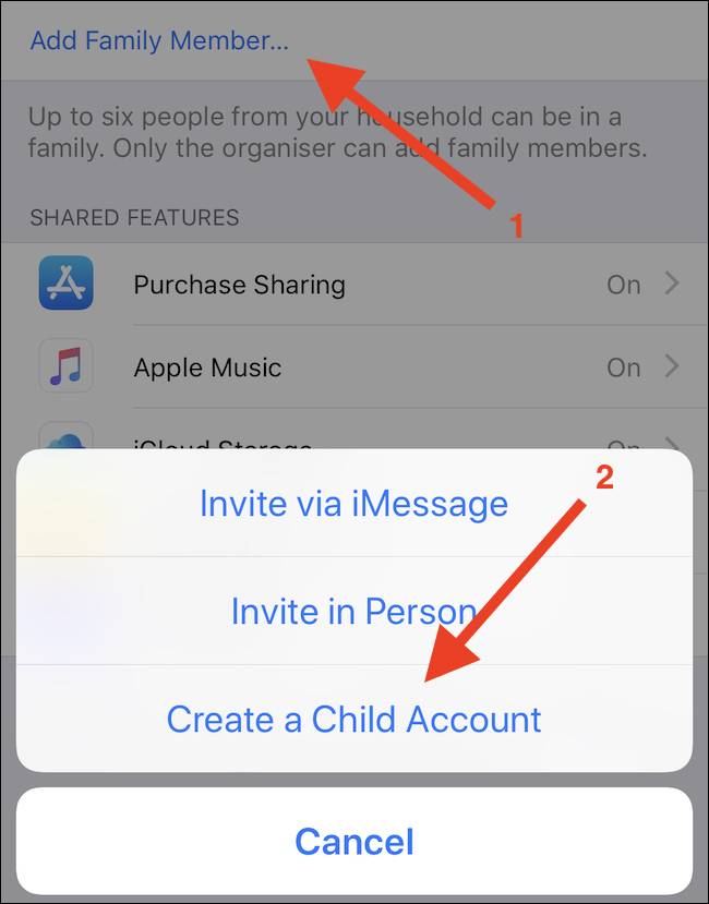 How to Create an Apple ID for a Child and Add it to Your Family