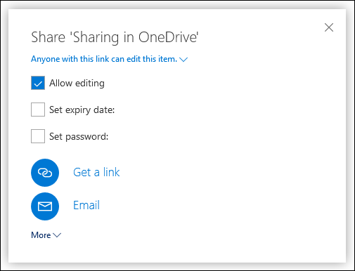 How to Share Things from OneDrive