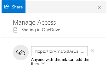 How to Share Things from OneDrive