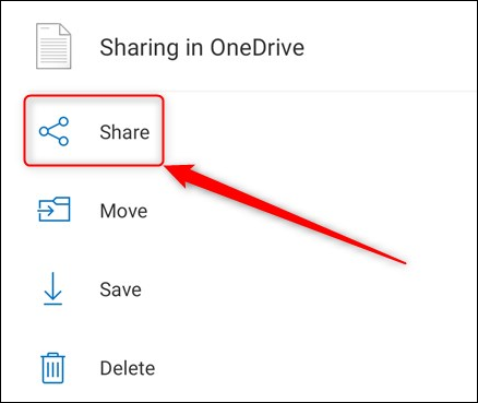 How to Share Things from OneDrive