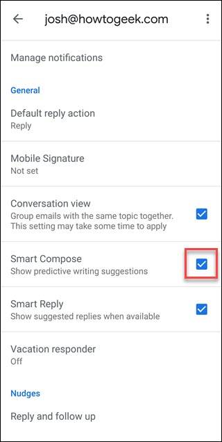 How to Turn off Gmail's Smart Compose on Android