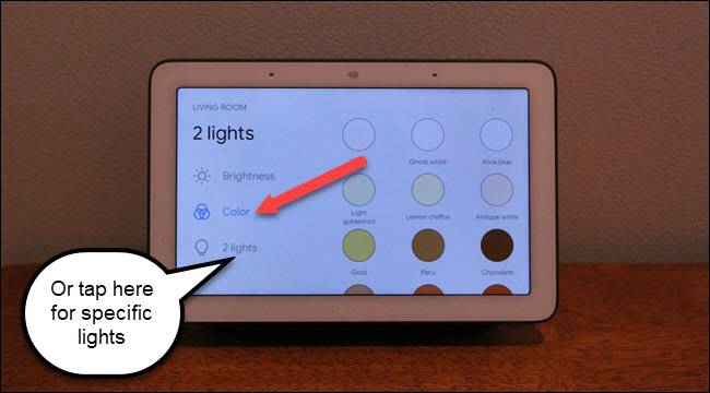 How to Change Your Smart Bulb's Colors From the Google Home Hub Display