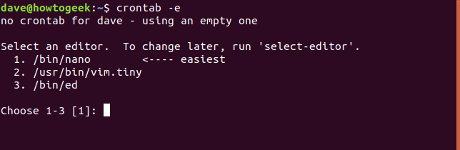 How to Change the Default crontab Editor