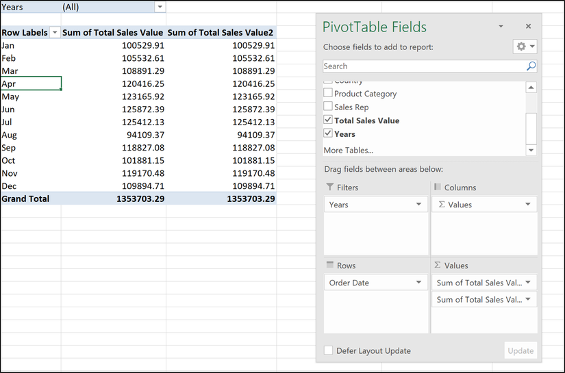 How to Calculate Percentage Change with Pivot Tables in Excel