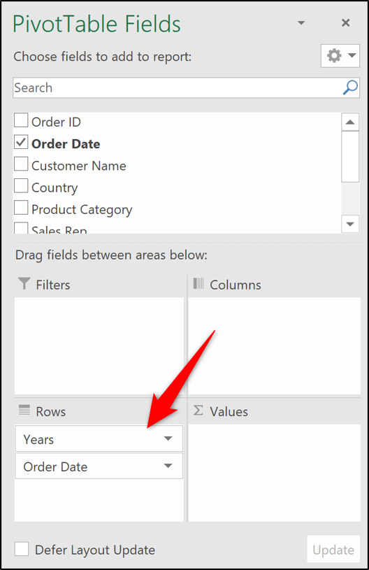 How to Calculate Percentage Change with Pivot Tables in Excel