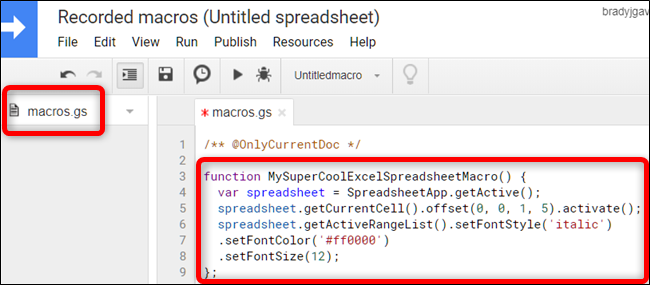 How to Automate Google Sheets With Macros