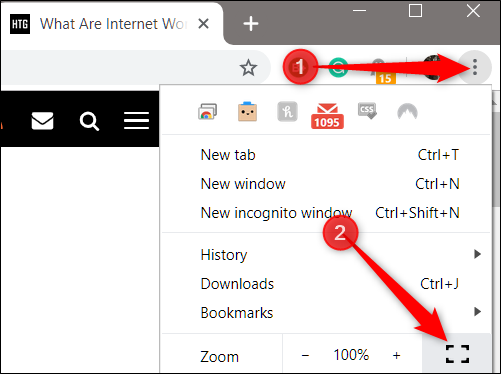 How to Activate Full-screen Mode in Google Chrome