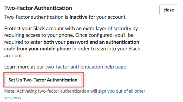 How to Turn on Two-Factor Authentication in Slack