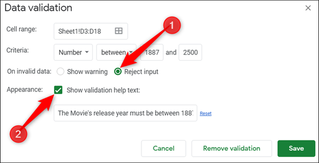 How to Restrict Data in Google Sheets with Data Validation