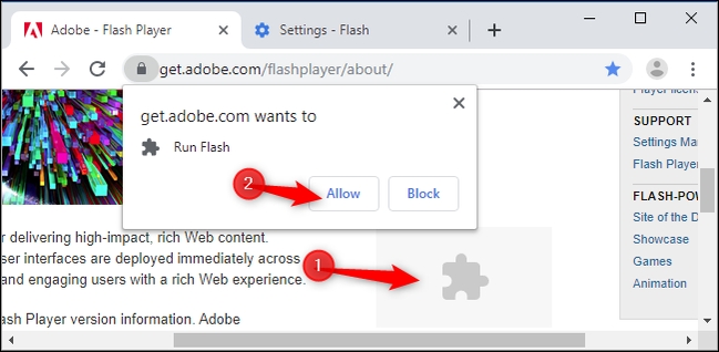 How to Enable Adobe Flash in Google Chrome 76+