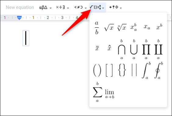 How to Use the Equation Editor in Google Docs