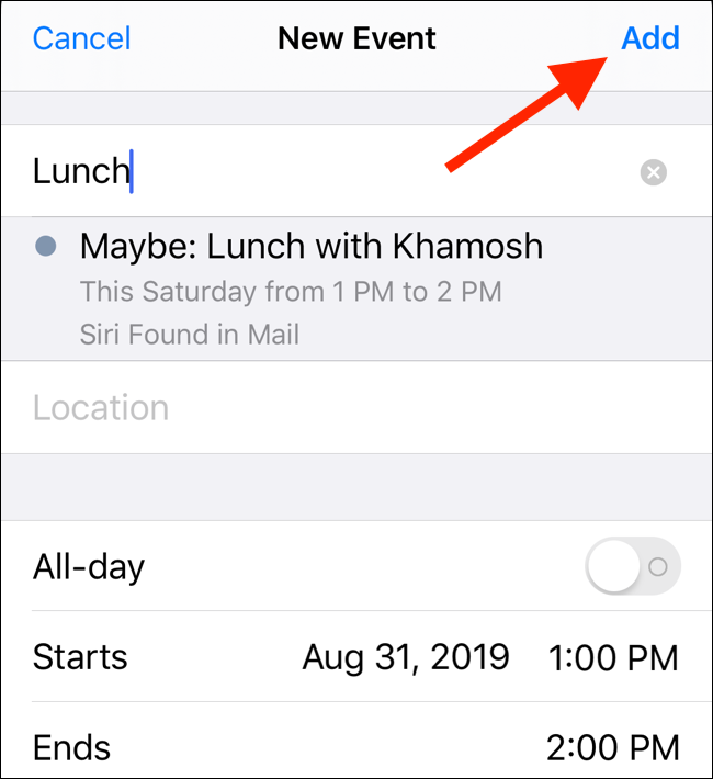 How to Create Calendar Events from Mail on iPhone and iPad