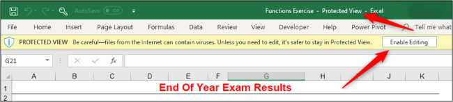 How to Switch to Editing Mode in Excel