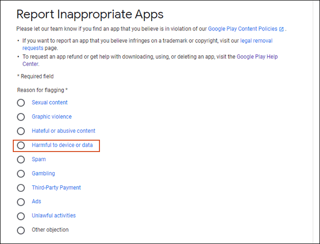 How to Report Suspicious Android Apps