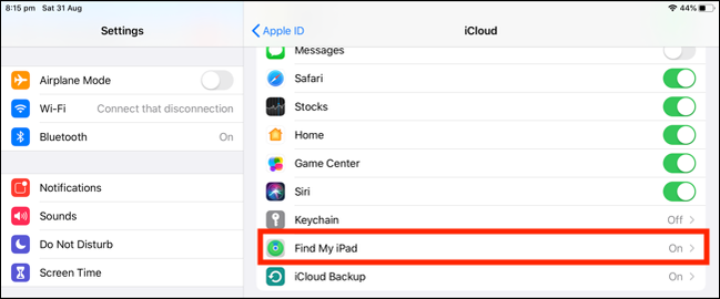 How to Turn Find My iPad On or Off