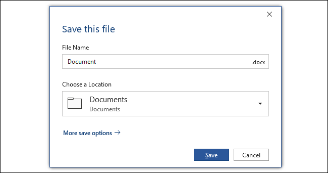 How to Save Office Documents to This PC by Default