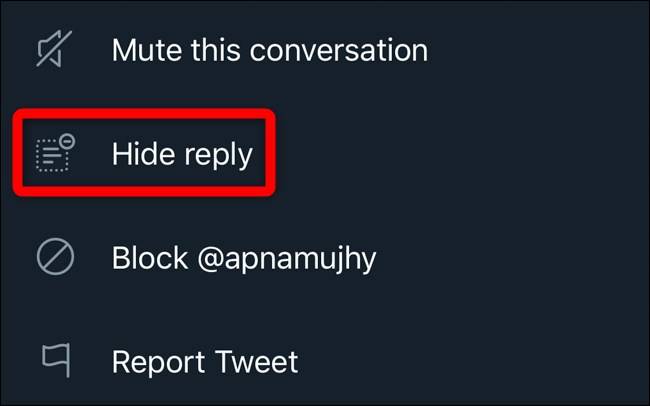 How to Hide Twitter Replies