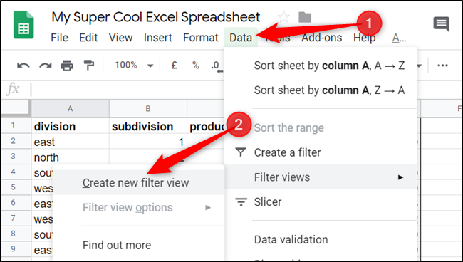Filter Google Sheets Data without Changing What Collaborators See