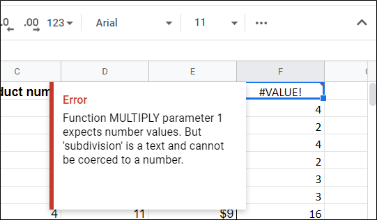 How to Multiply Numbers in Google Sheets