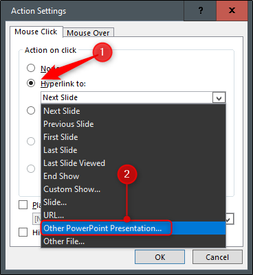 How to Link from One PowerPoint Presentation to Another