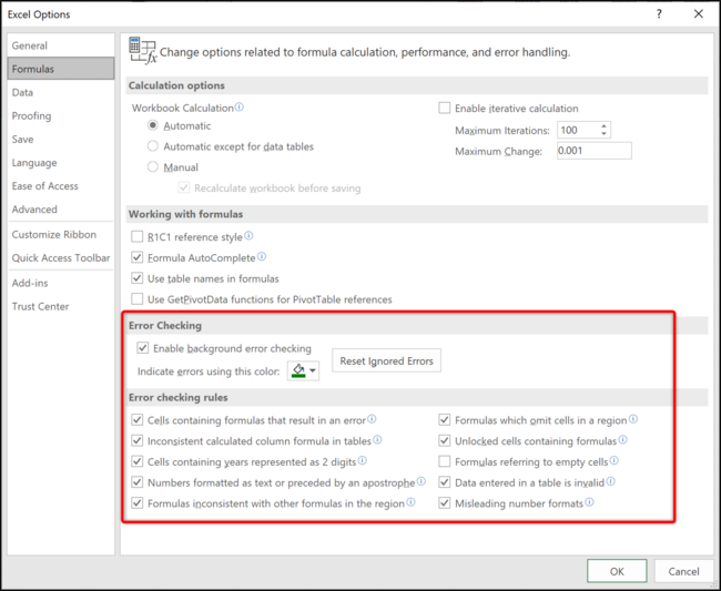 How to Hide Error Values and Indicators in Microsoft Excel