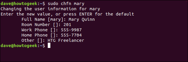 How to Change User Data With chfn and usermod on Linux