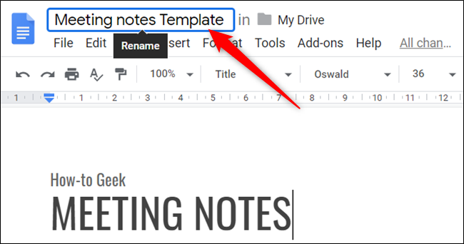 How to Create Templates in Google Docs