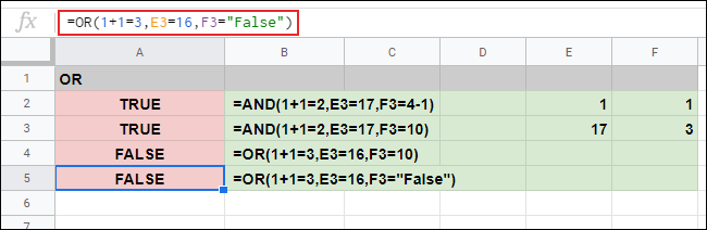 How to Use the AND and OR Functions in Google Sheets