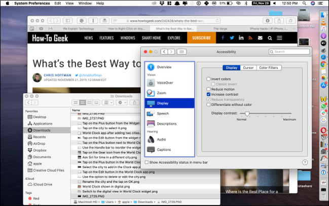 How to Increase the Contrast on Your Mac's Screen