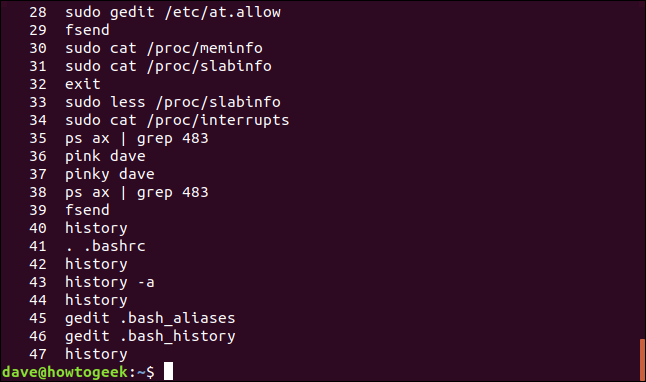 How to Use the history Command on Linux