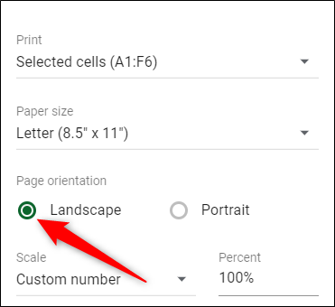 How to Print a Specific Selection of Cells in Google Sheets