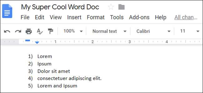 How to Create Multilevel Lists in Google Docs