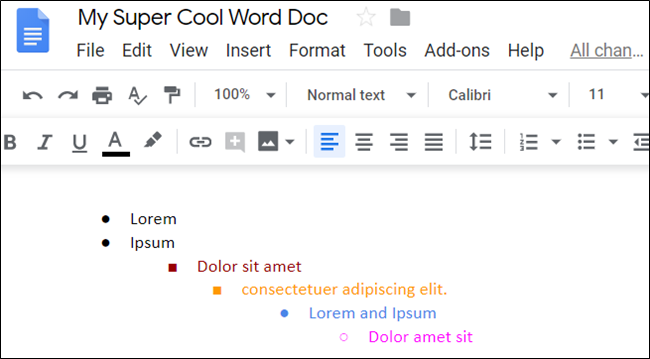 How to Create Multilevel Lists in Google Docs