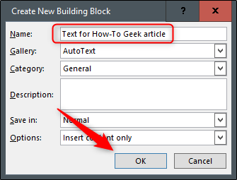 How to Create and Use AutoText Entries in Word