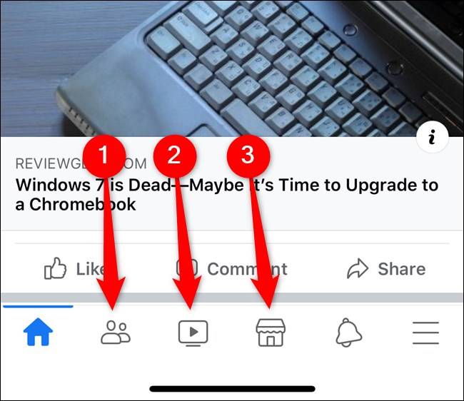 How to Remove Icons from the Facebook App's Shortcut Bar