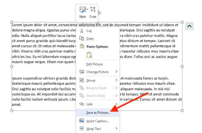 How to Save a Word Document as a JPEG