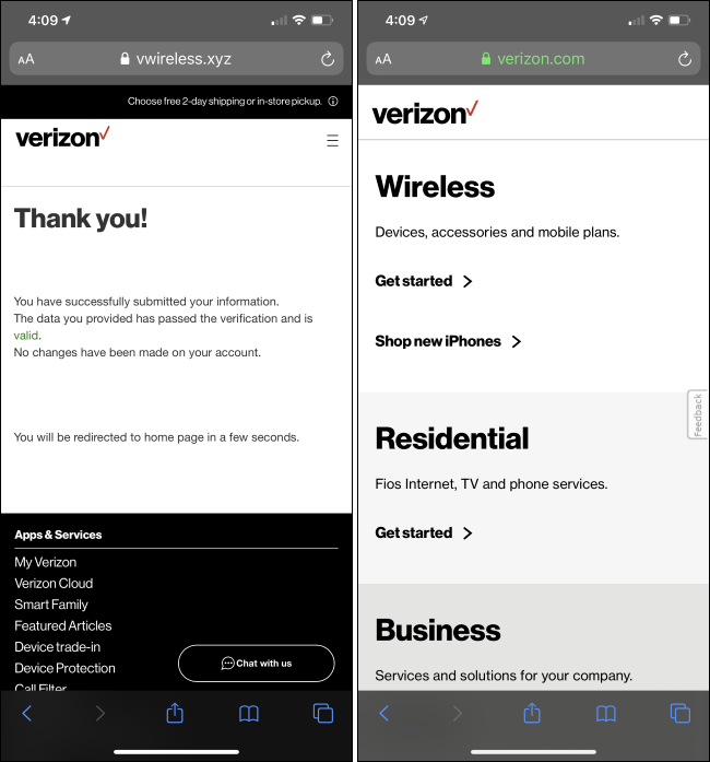 Watch Out: This Verizon Smishing Scam Is Crazy Realistic