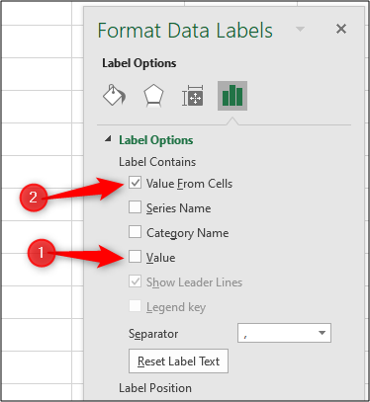 How to Use Cell Values for Excel Chart Labels