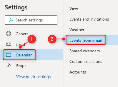Choose Which Events Outlook Online Automatically Adds to Your Calendar