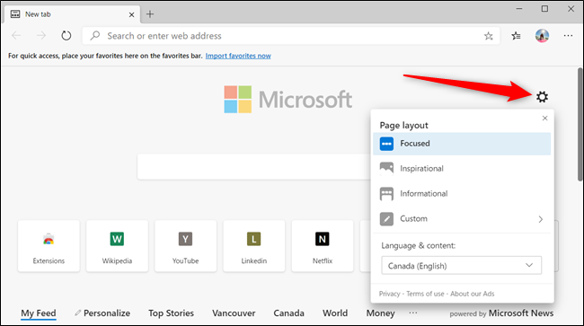 How to Customize Microsoft Edge's New Tab Page