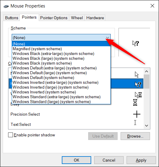 How to Change Your Mouse Cursor Theme on Windows 10